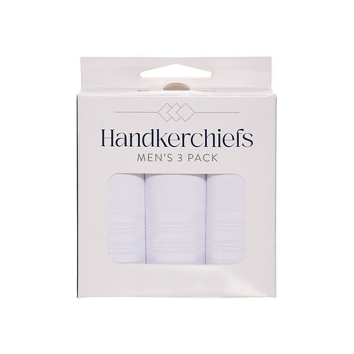 KAV Men’s Handkerchiefs 3 Pack - Plain White Hankies, 40 x 40cm Soft ...