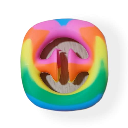 KAV Rainbow Push and Pop It Hand Presser Grab and Snap Squeeze Fidget ...